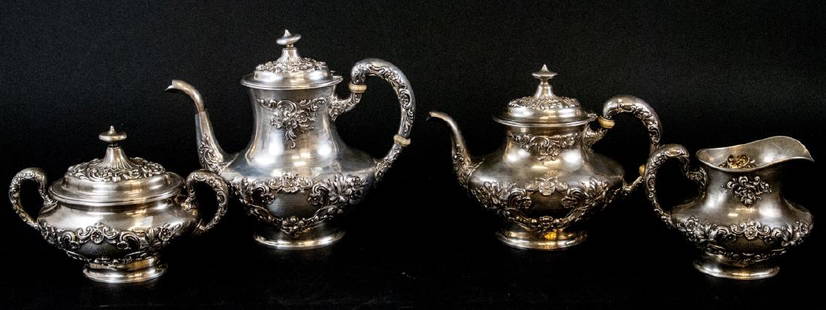 Antique Gorham Sterling Silver Tea / Coffee Set