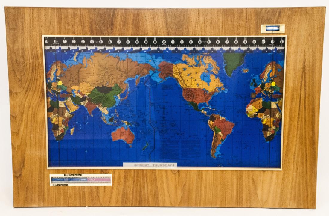 Kilburg Geochron Wall Mounted World Clock