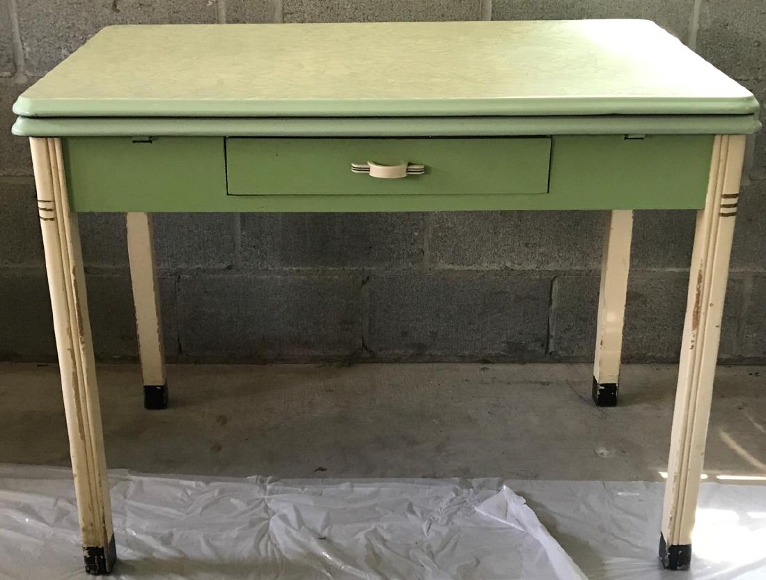 Sellers Enamel Top Kitchen Table Circa 1930s