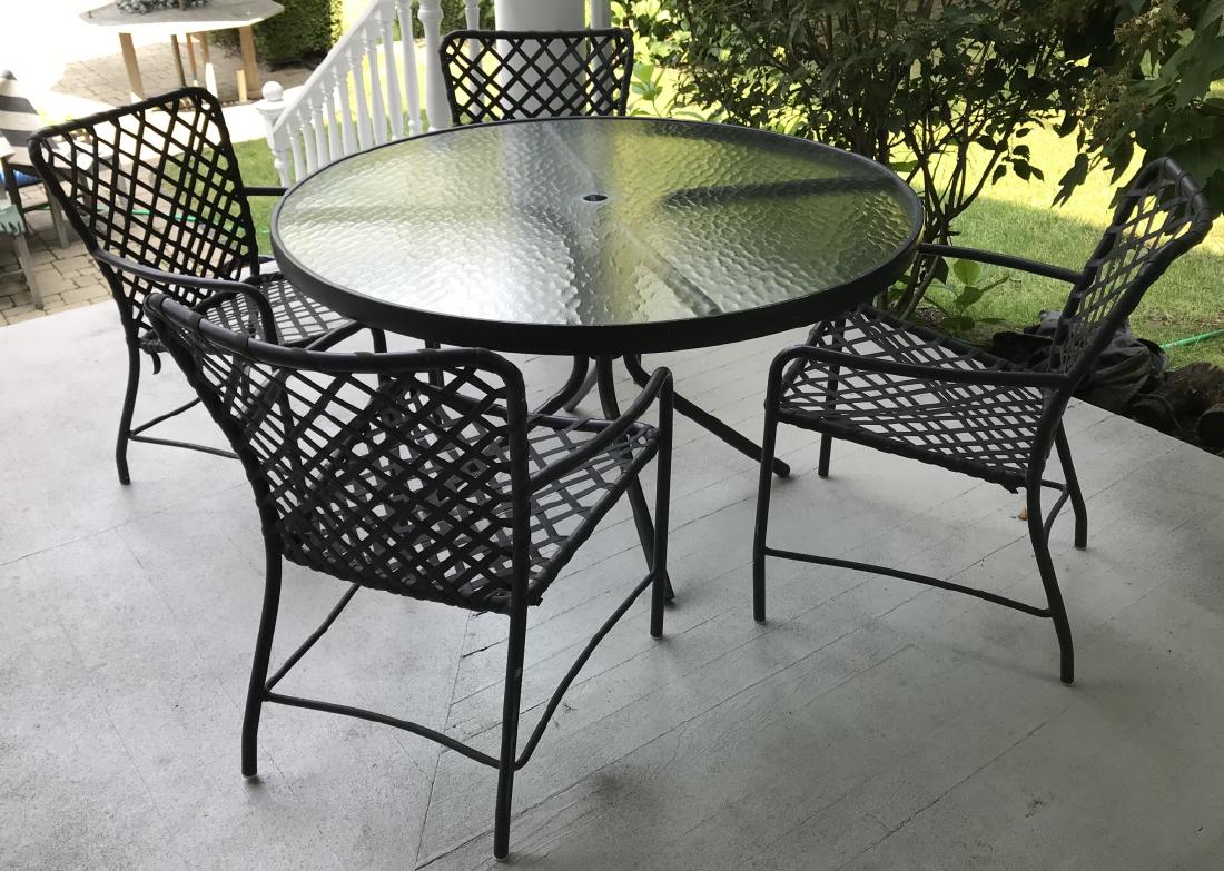 Brown Jordan Outdoor Dining Table & 4 Chairs