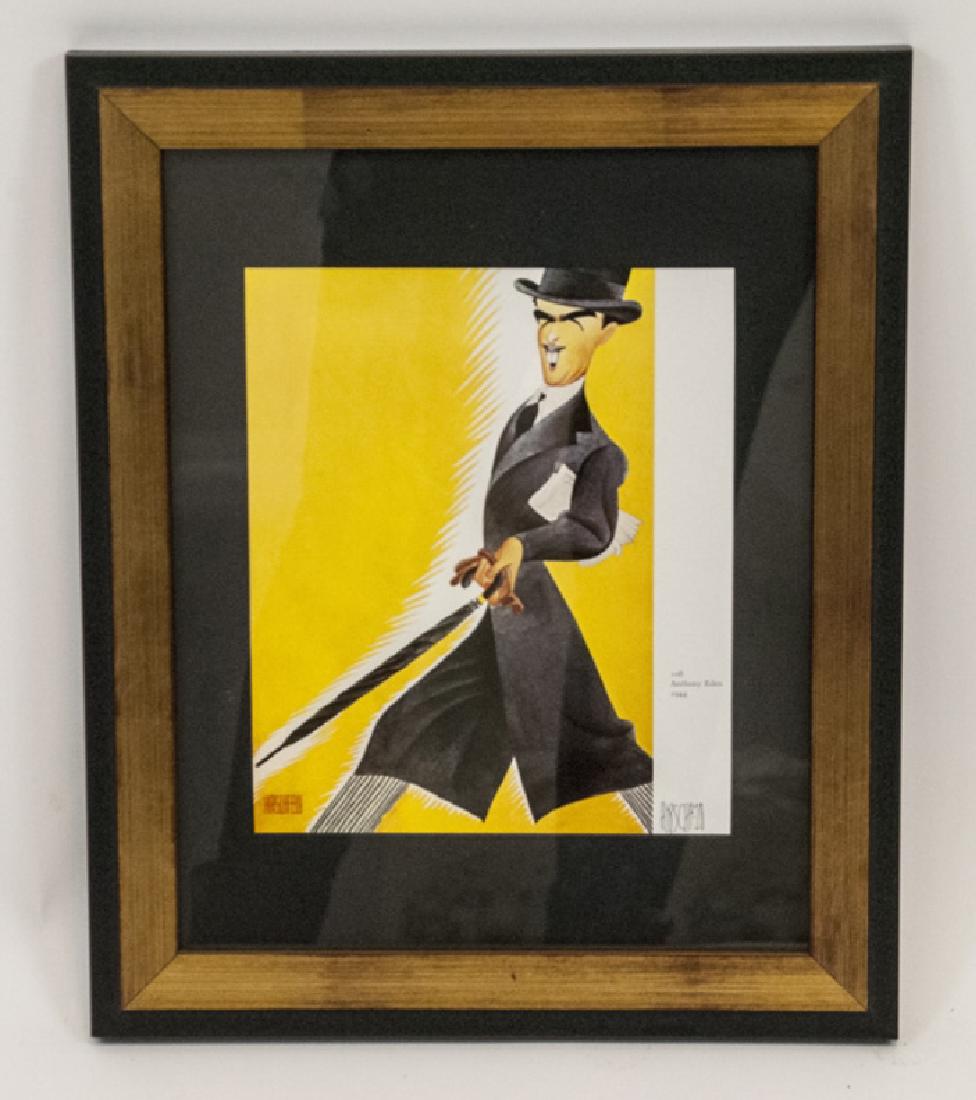 Signed Framed Al Hirschfeld Print C.1944