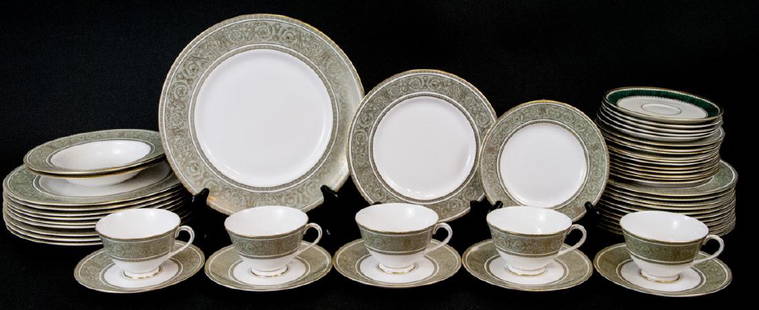 A Royal Doulton Porcelain Dinner Service In The English Renaissance Pattern