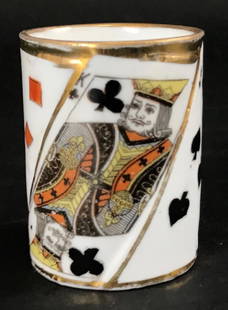 Porcelain Playing Card Plate