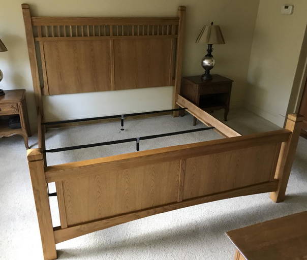 King Size Mission Style Bed Frame By Stanley