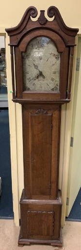 19th C Jacob Hage Chippendale Grandfather Clock