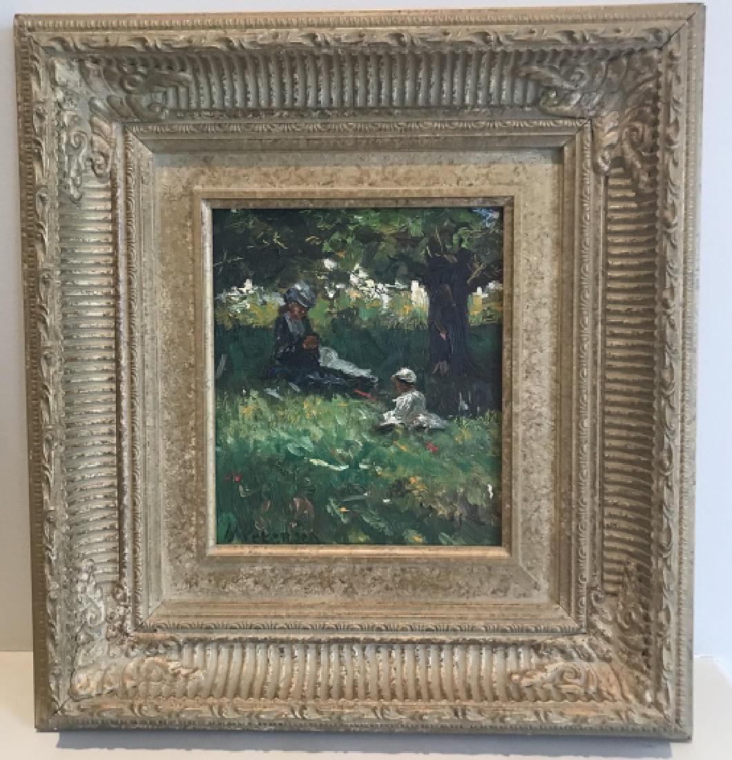 Impressionist Style Oil Painting Signed Petersen