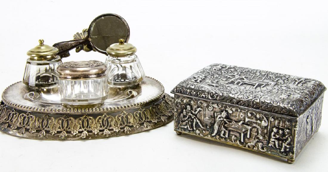Sterling Silver & Silver Plate Table Top Objects