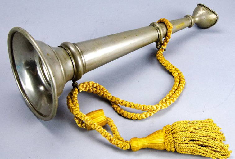 Antique Fire Bugle Horn / Fireman's Trumpet