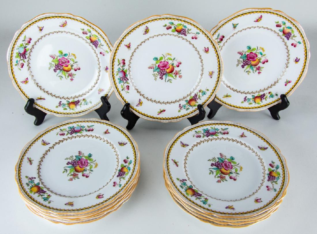 12 Spode England Rockingham Porcelain Plates