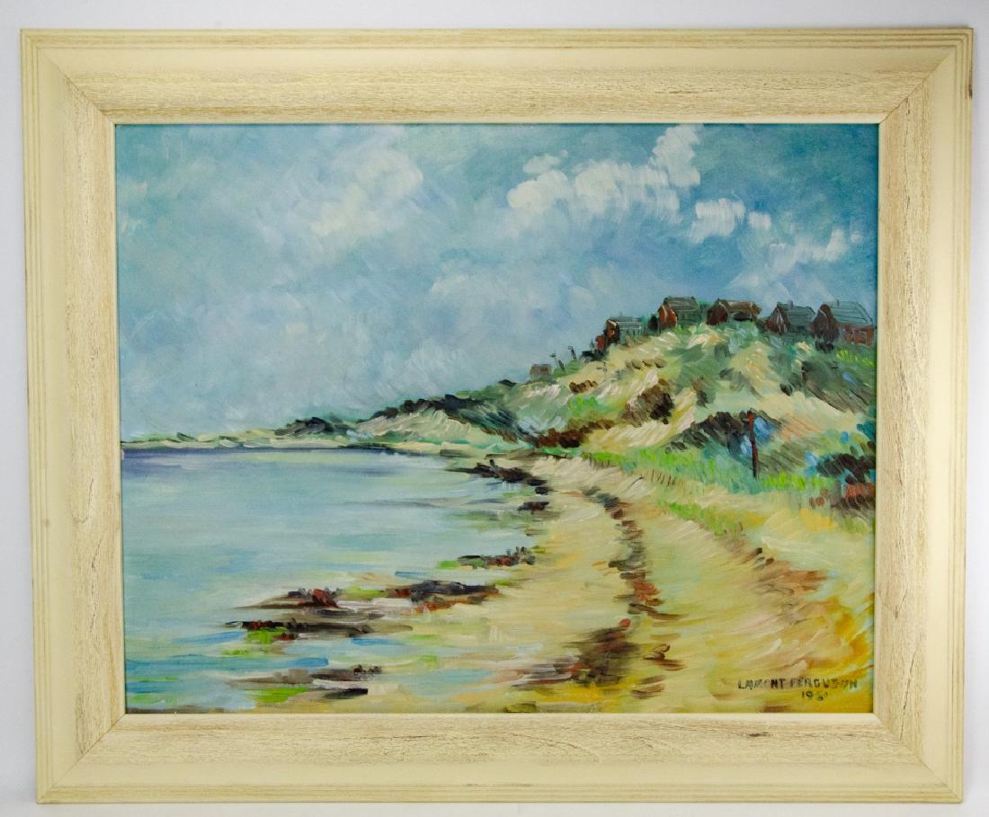 Lamont Ferguson Oil Painting Beach Shore Scene
