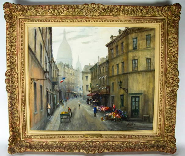 Paul Gagni "montmartre" Oil Painting