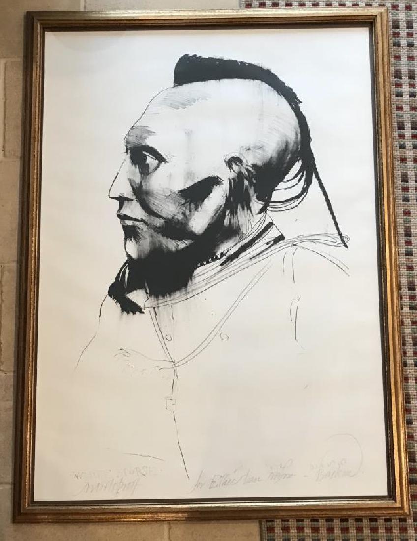 Leonard Baskin Artist Proof Signed Native American