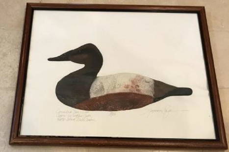 Lawrence Snyder Framed & Signed Duck Print