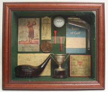 Golf History Shadow Box