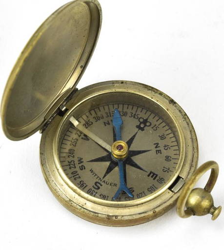 Antique Us Military Pocket Watch Form Compass