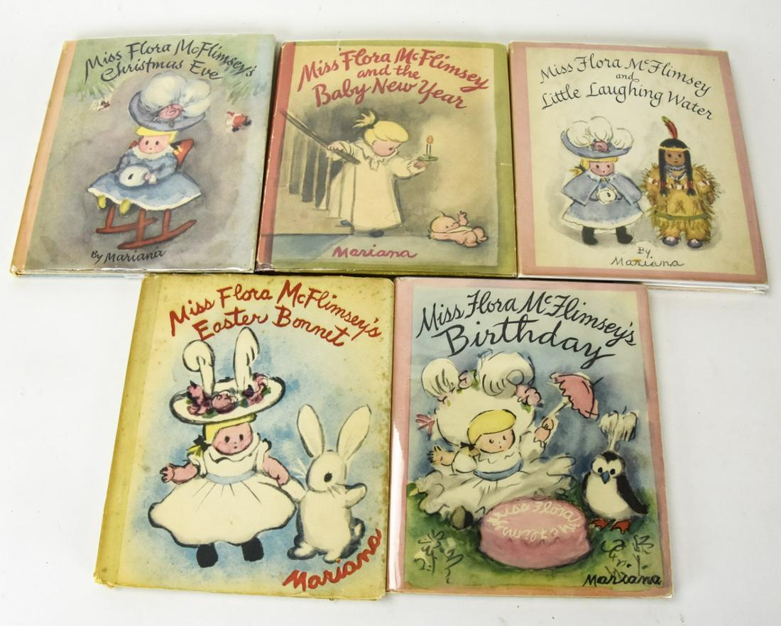 5 Vintage Miss Flora Mcflimsey's By Mariana Books