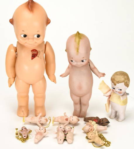 Collection Of Antique & Vintage Kewpie Dolls