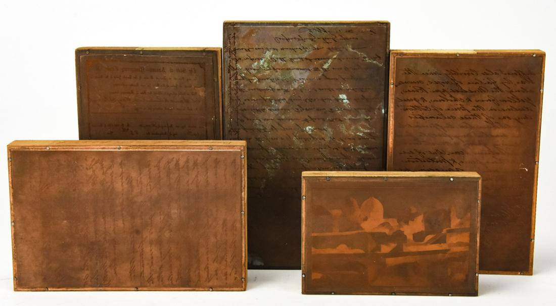 5 Copper Mounted Printing Book Printing Plates