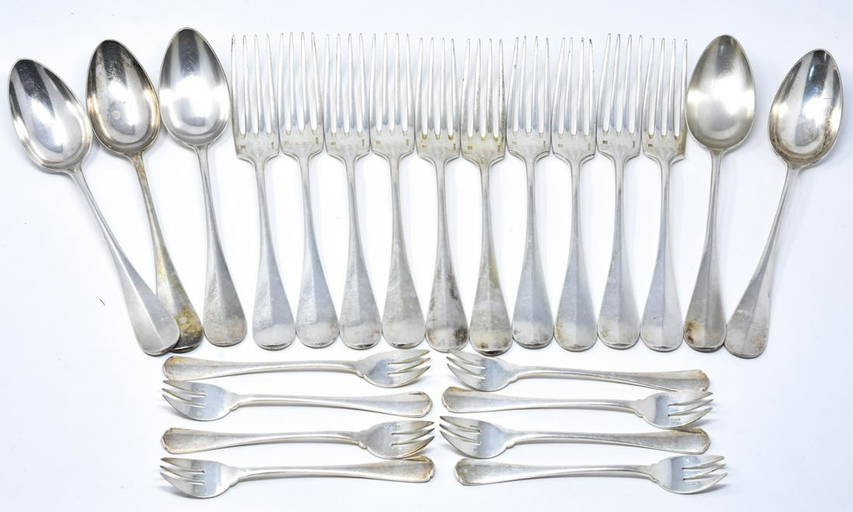 Christofle Silver Plated Flatware Partial Service
