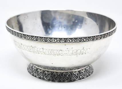 Vintage Turkish 900 Silver Bowl