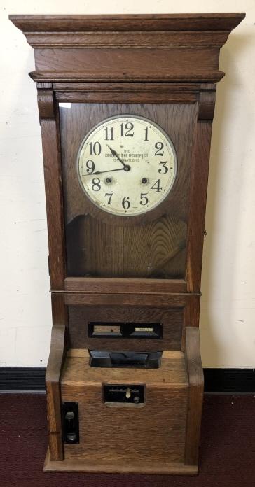 Antique Cincinnati Time Recorder Co Time Clock