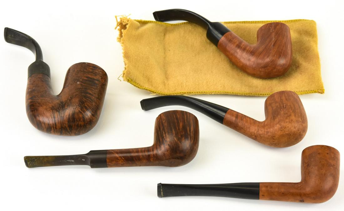Collection Vintage Carved Smoking Tobacco Pipes
