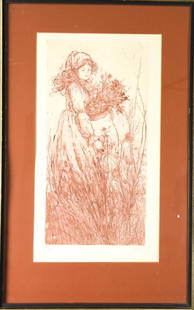 Mary Vickers Etching