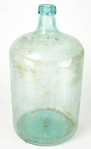 Antique Glass 5 Gallon Water Jug W Original Crate