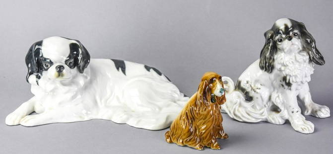 Hermes Porcelain Cocker Spaniel Plate
