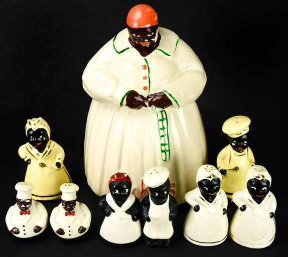 Mammy Americana Cookie Jar & Salt & Pepper Shakers