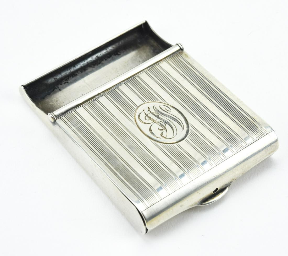Antique Sterling Silver Match Case Box
