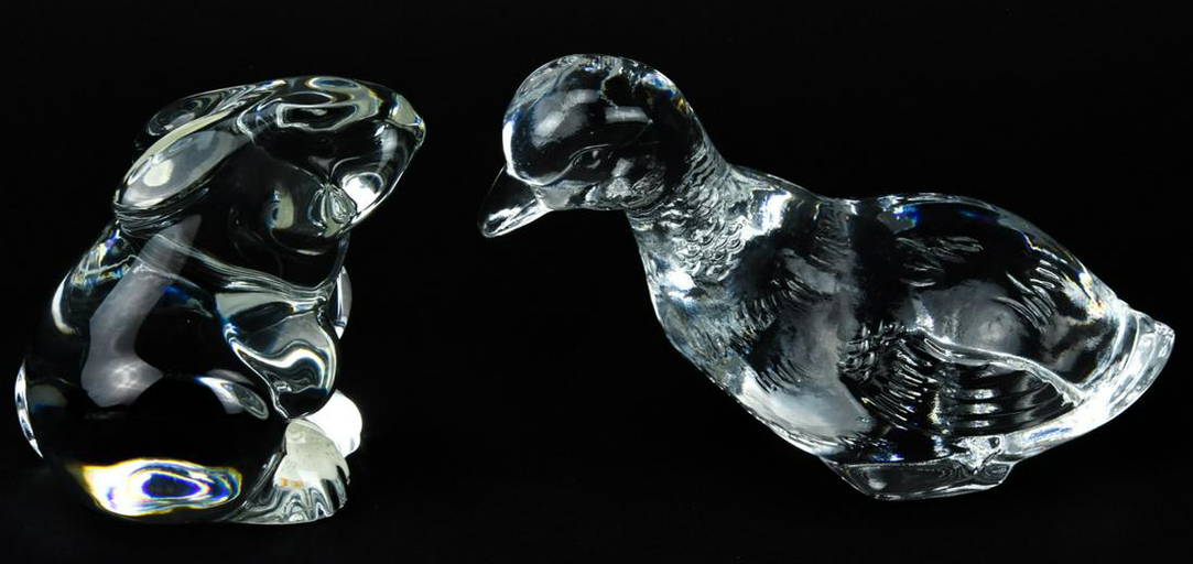Baccarat Crystal Rabbit & Duck Figurines - Apr 22, 2021 | Greenwich ...