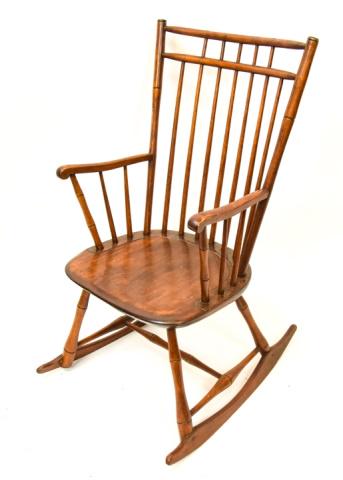 Antique Windsor Style Arrow Back Rocking Chair