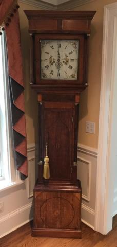 Antique Georgian Marquetry Grandfather Clock