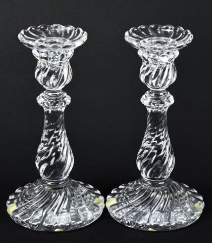 PAIR, BACCARAT & MOSER IRANIAN LUSTER CANDLESTICKS - Jul 18, 2021 ...