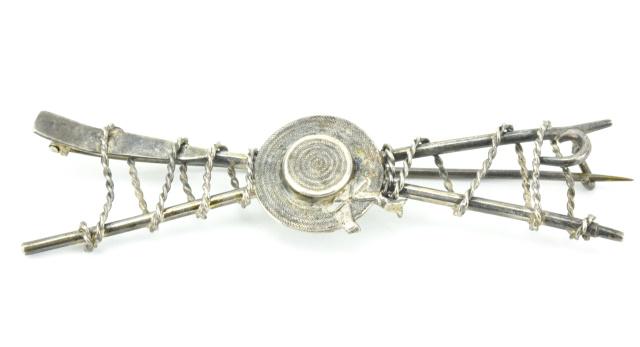 Antique Sterling Rowing Pin