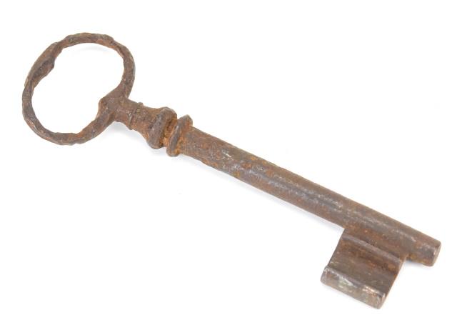 Large Scale 19th C Iron Skeleton Key