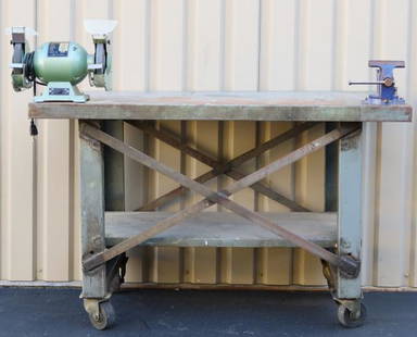 Industrial Steel Work Table Work Bench.