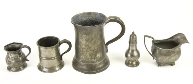 Antique 18th C English Pewter Measures