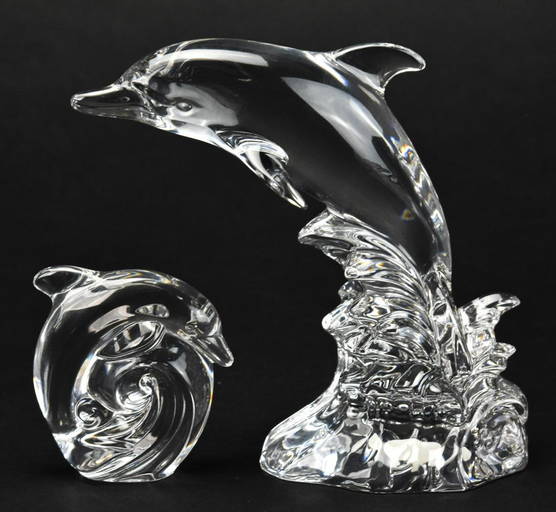 Steuben & Cristal Au Plomb Dolphin Figurines (#0191) on May 26, 2022 ...