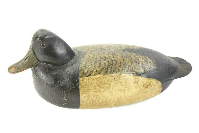 Vintage Duck Decoy Broadbill Drake By Herb Miller