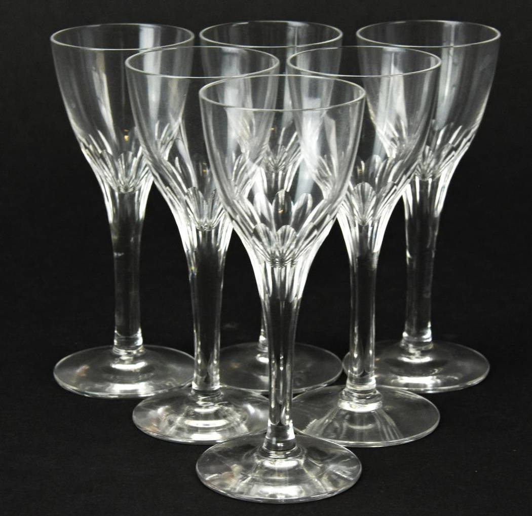 Set 6 Signed Cut Crystal Cordial Glasses Dec 16 2022 Greenwich