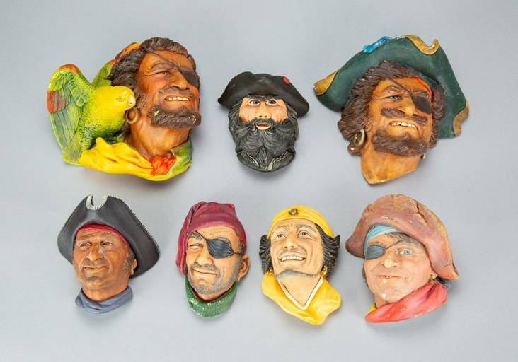 Bossons England Chalk Ware Pirate Heads (#0344) on Jan 26, 2023 ...