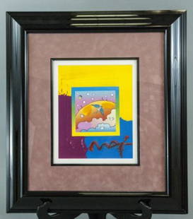 Original Peter Max Signed & Framed Painting