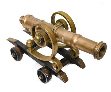 Vintage Brass Signal Cannon