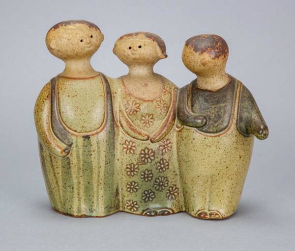 Uctci Japanese Stoneware Art Figurine Ceramic