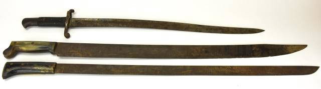3 Vintage Bone & Iron Handled Machete Swords (#0163) on Mar 23, 2023 ...