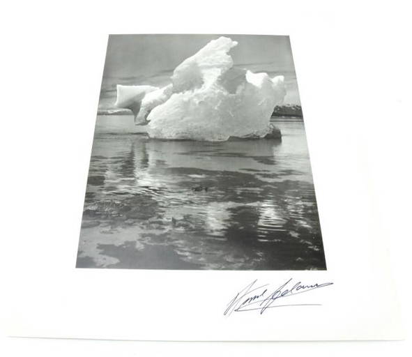 Signed Ansel Adams Iceberg Photolithograph