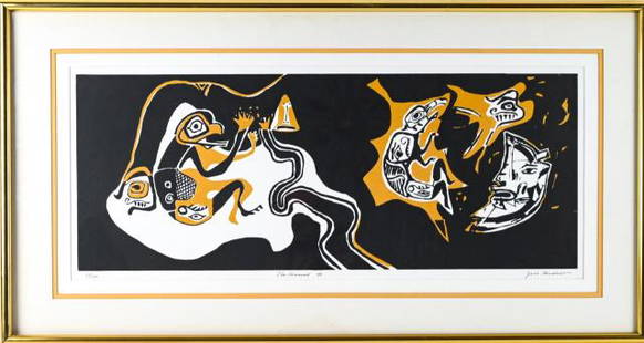 Jack Shadbolt Signed Silk Screen "the Charmed"