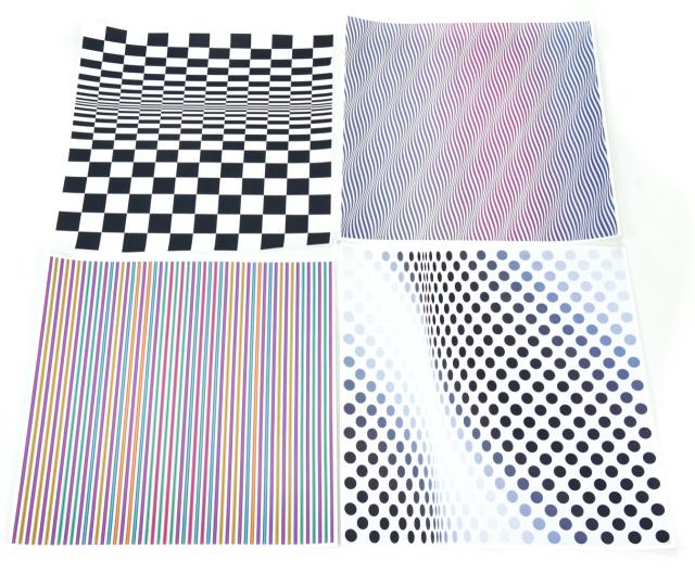 Collection 4 Bridget Riley Posters Including Pause